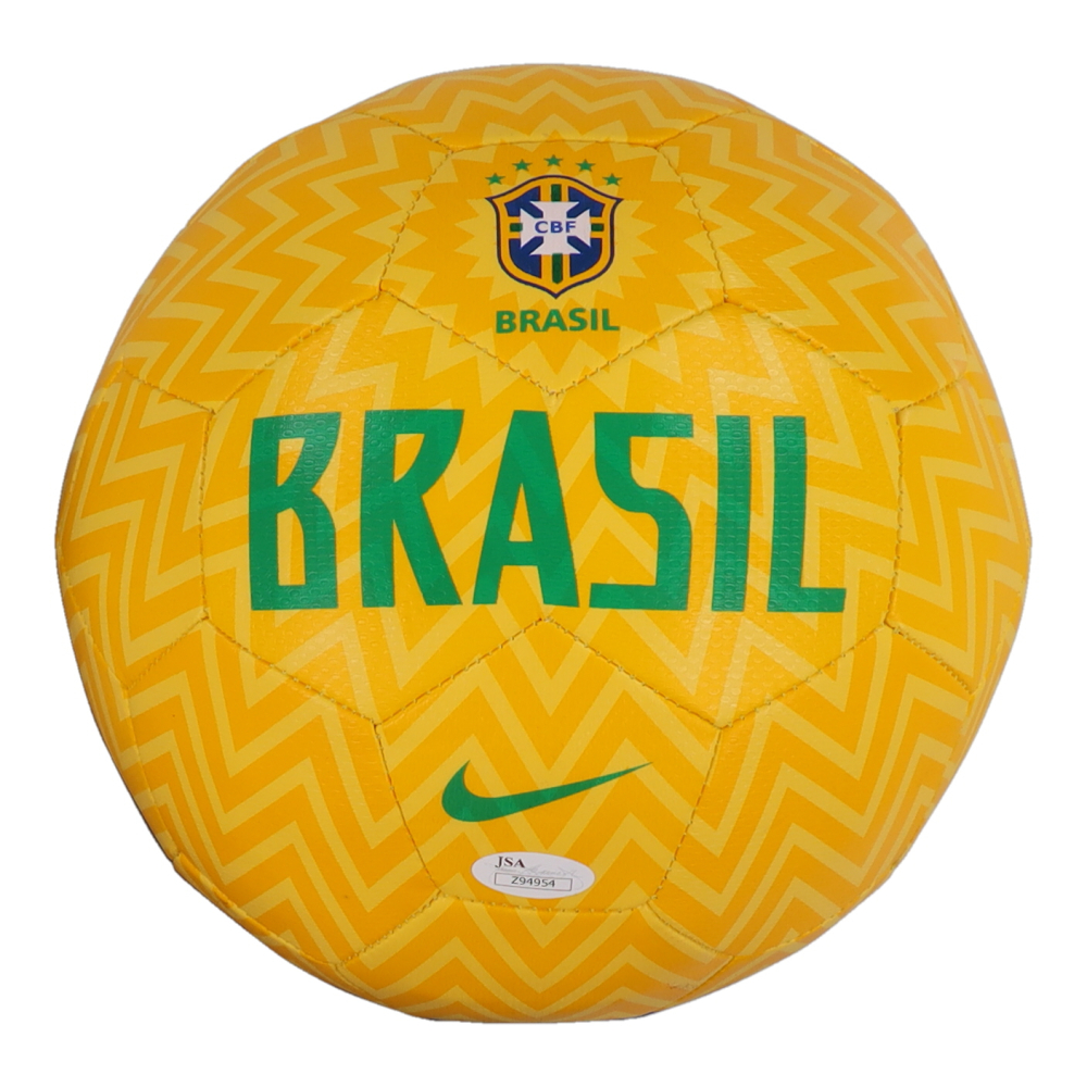 2019 Brazil Men's National Team Brazil Logo Soccer Ball Signed By (7 ...