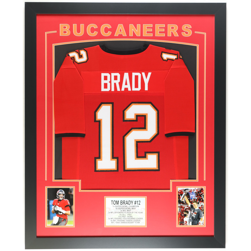Tom Brady Custom Framed Jersey Display | Pristine Auction