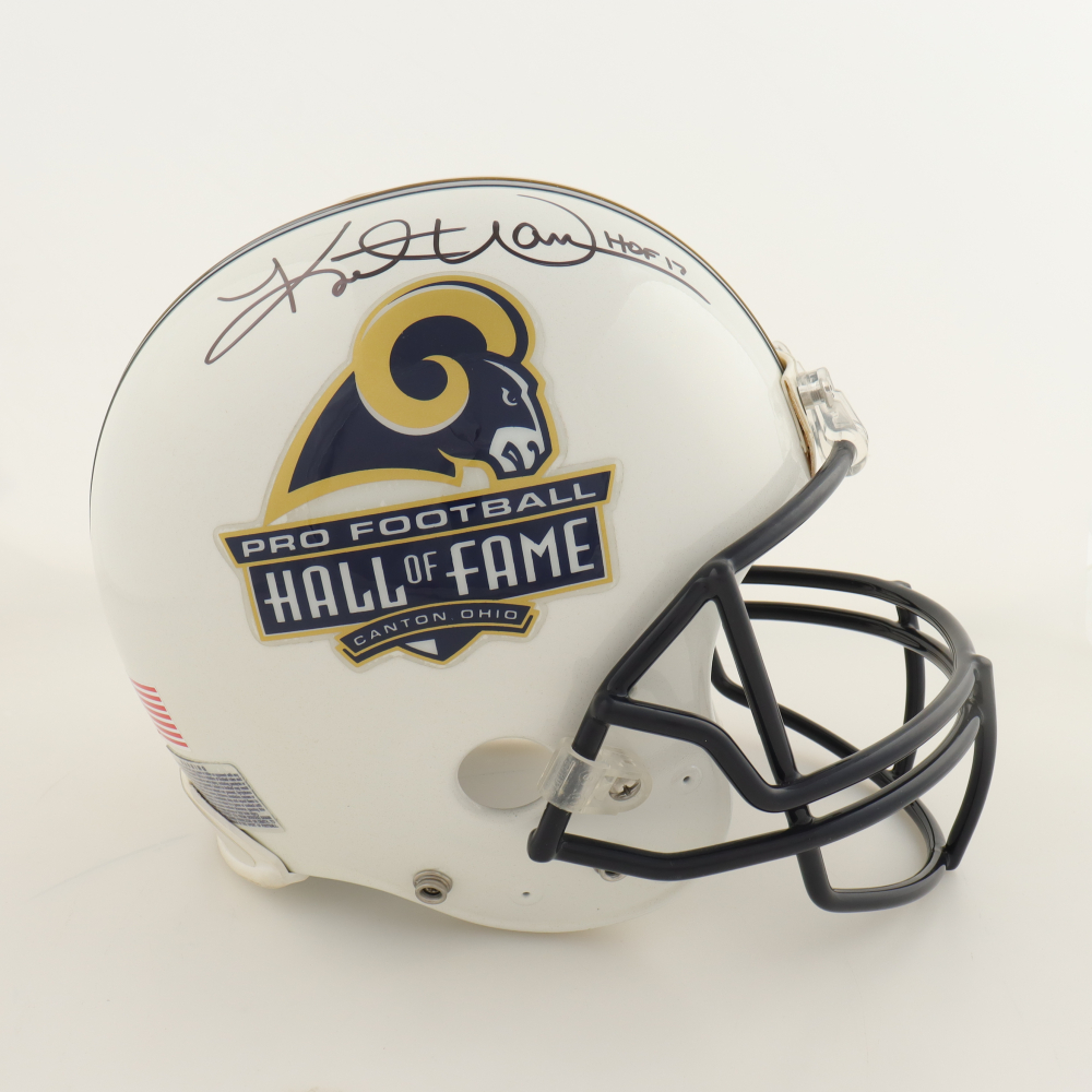 Kurt Warner Signed Rams Pro Football Hall of Fame Full-Size Authentic ...