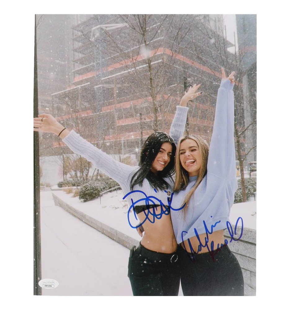 Dixie D'Amelio & Addison Rae Signed 11x14 Photo (JSA) | Pristine Auction