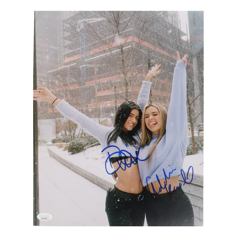 Dixie D'Amelio & Addison Rae Signed 11x14 Photo (JSA) | Pristine Auction