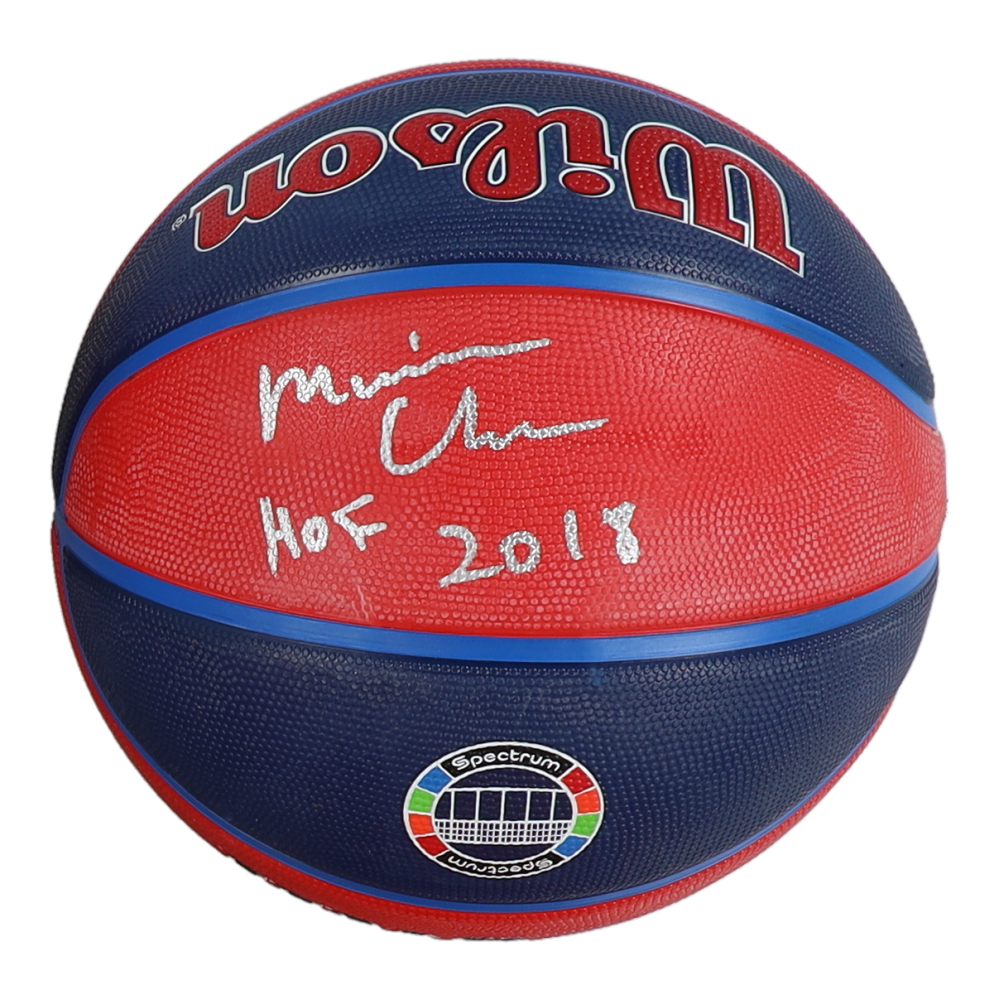 Maurice Cheeks Signed 76ers Logo Basketball Inscribed "HOF 2018 ...