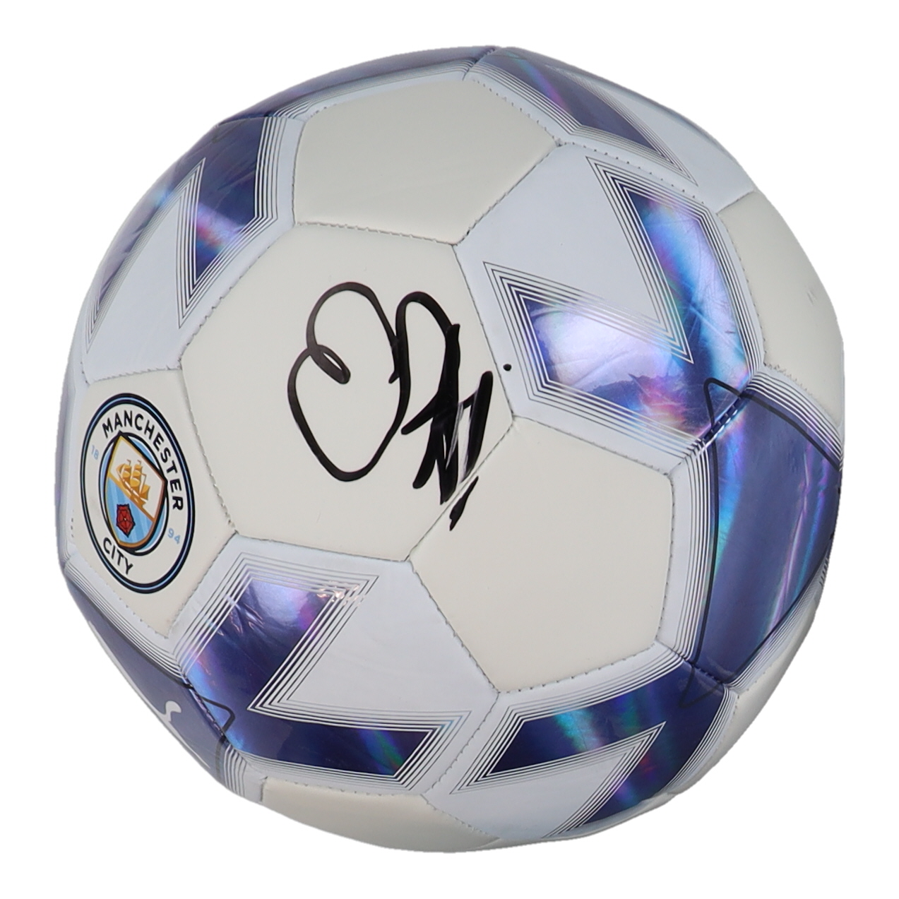 Erling Haaland Signed Manchester City Logo Puma Soccer Ball (Beckett ...
