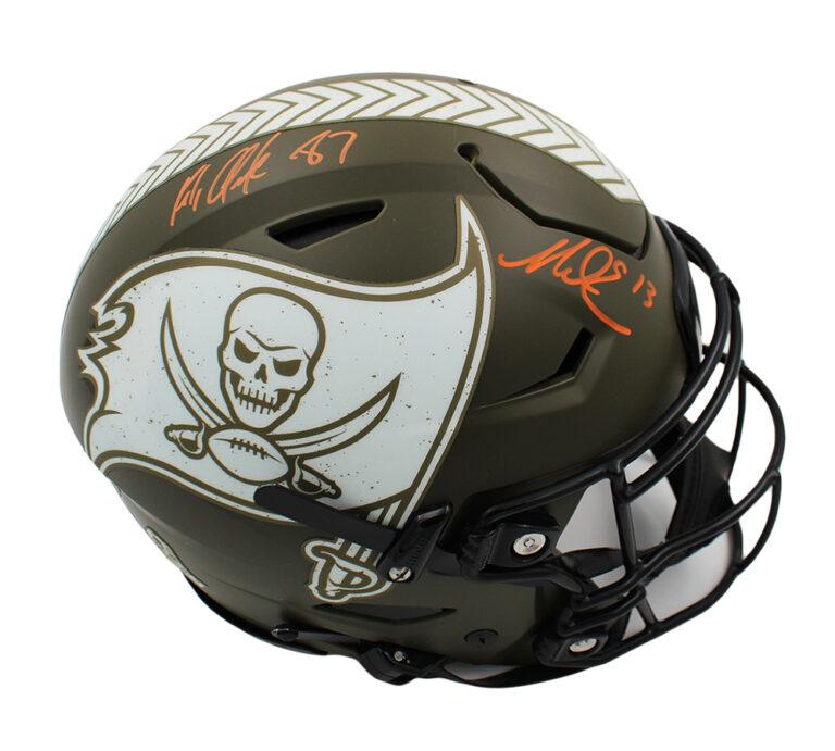 Rob Gronkowski & Mike Evans Signed Buccaneers Full-Size On-Field ...