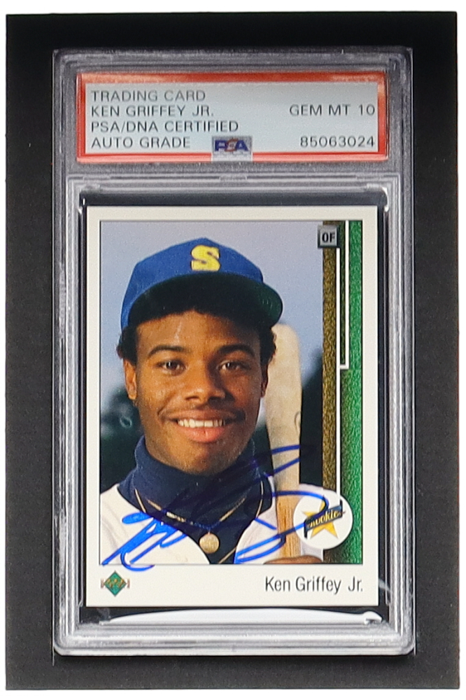 Ken Griffey Jr. Signed 1989 Upper Deck #1 RC (PSA | Auto Grade 10 ...