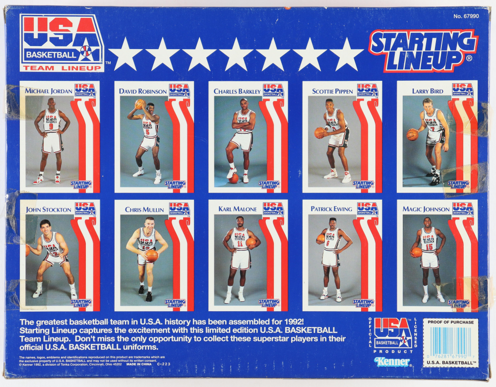 1992 Original "Dream Team" Complete Starting Lineup Figure Set with ...