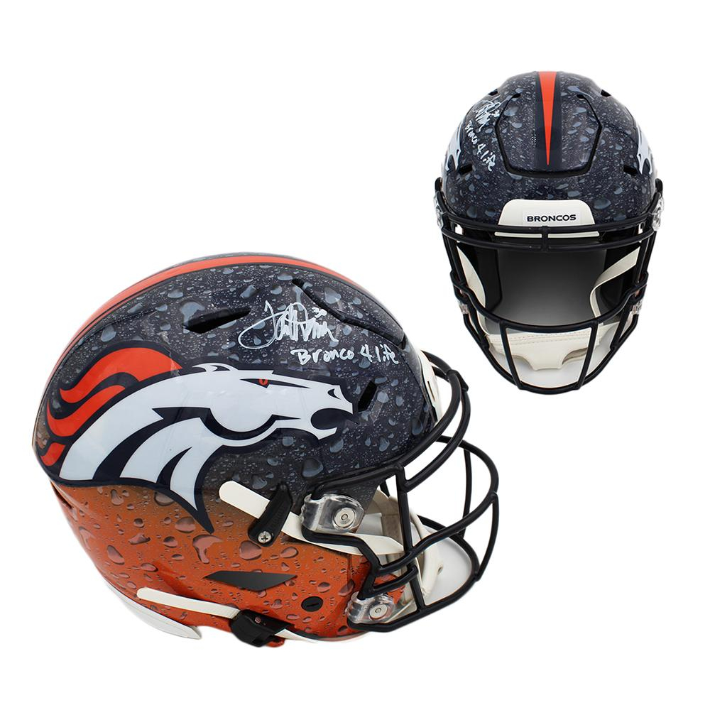 Terrell Davis Signed Broncos Authentic On-Field Speed-Flex Helmet ...