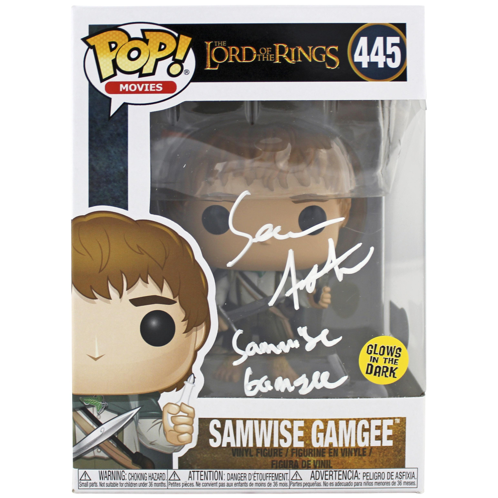 Sean Astin Signed "The Lord of The Rings" #445 Sam Gamgee Funko Pop ...