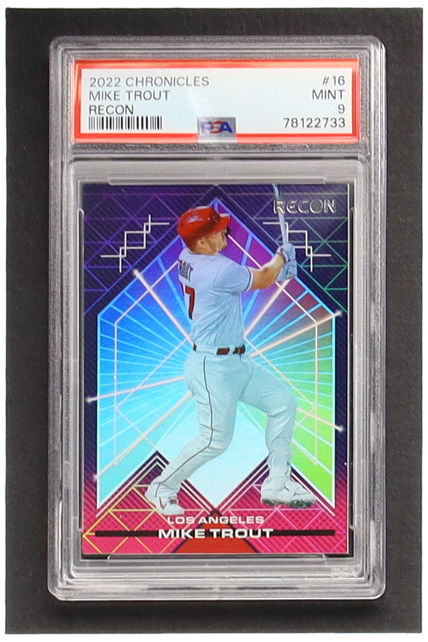 Mike Trout 2022 Panini Chronicles Recon #16 (PSA 9) | Pristine Auction