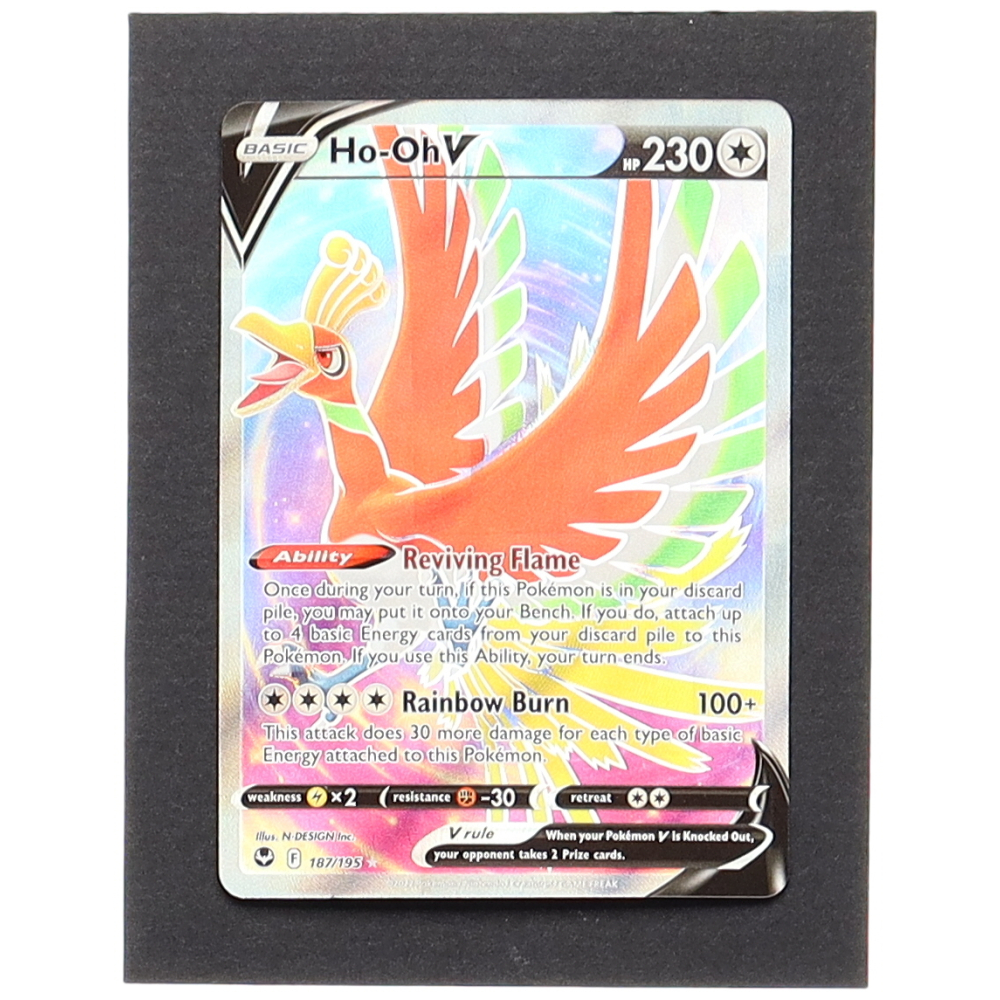 Ho-Oh V 2022 Pokemon Sword and Shield Silver Tempest #187 Full Art | Pristine Auction