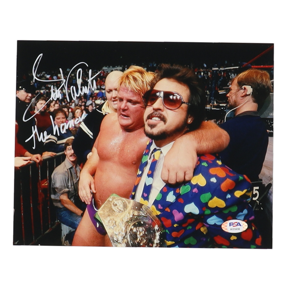 Greg "The Hammer" Valentine Signed WWE 8x10 Photo (PSA) | Pristine Auction