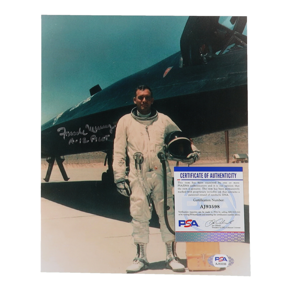 Frank Murray Signed A-12 Blackbird 8x10 Photo Inscribed "A-12 Pilot ...