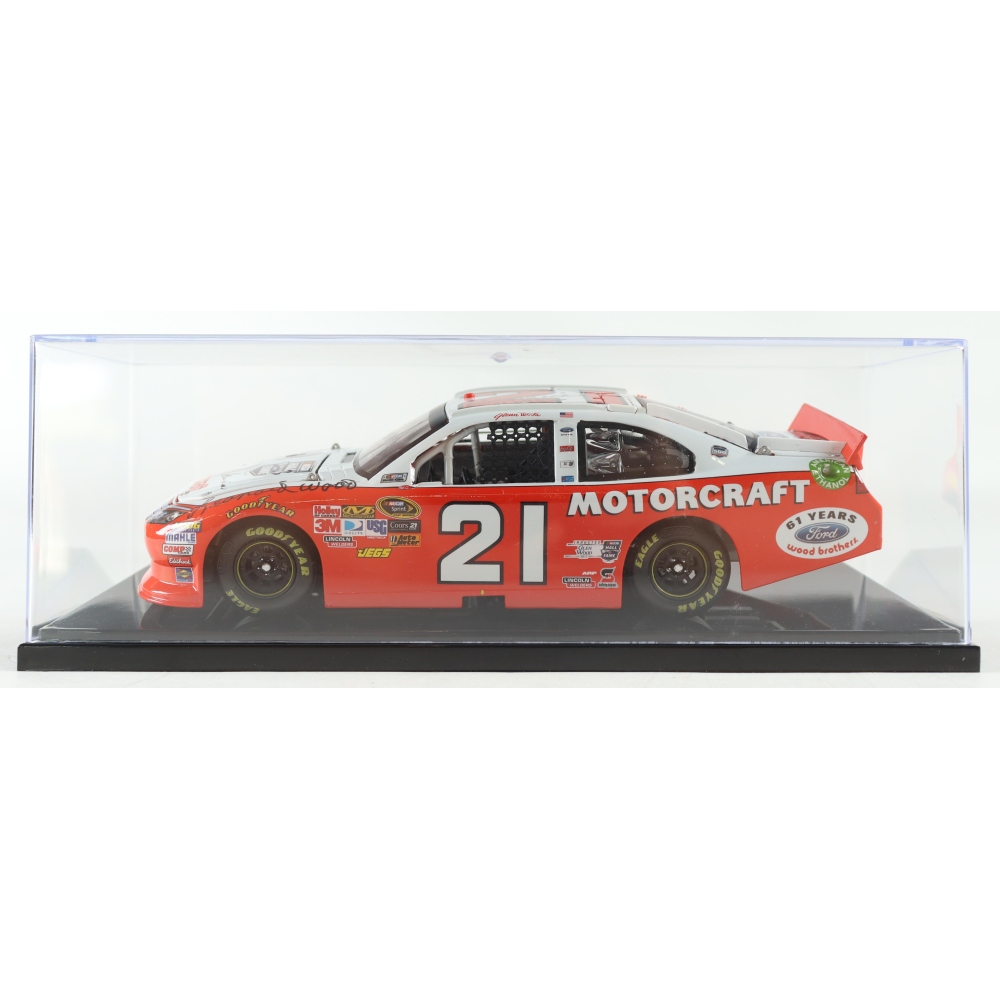 Wood Brothers #21 NASCAR Ford Motorcraft 1:24 Diecast Car Signed By (5 ...