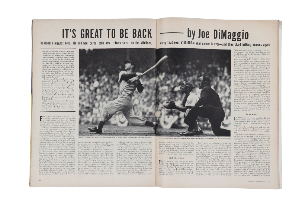 1949 Life Full Original Magazine - Joe DiMaggio Cover | Pristine Auction