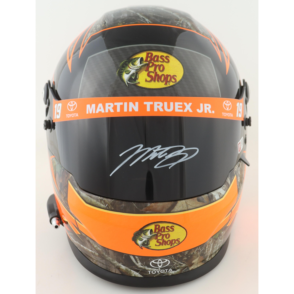 Martin Truex Jr. Signed NASCAR Bass Pro Shops Full-Size Helmet (PA ...