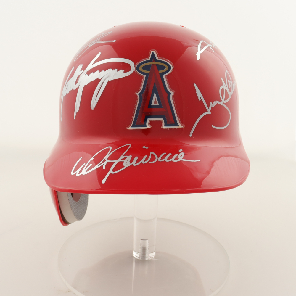 2002 Angels Full-Size Batting Helmet Signed By (7) With Mike Scioscia ...