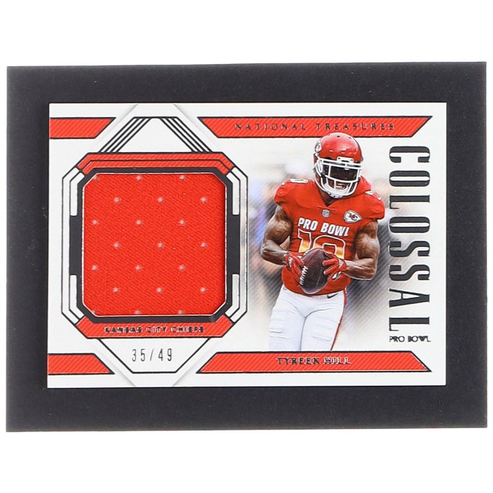 Tyreek Hill 2018 Panini National Treasures Colossal Material Signatures ...