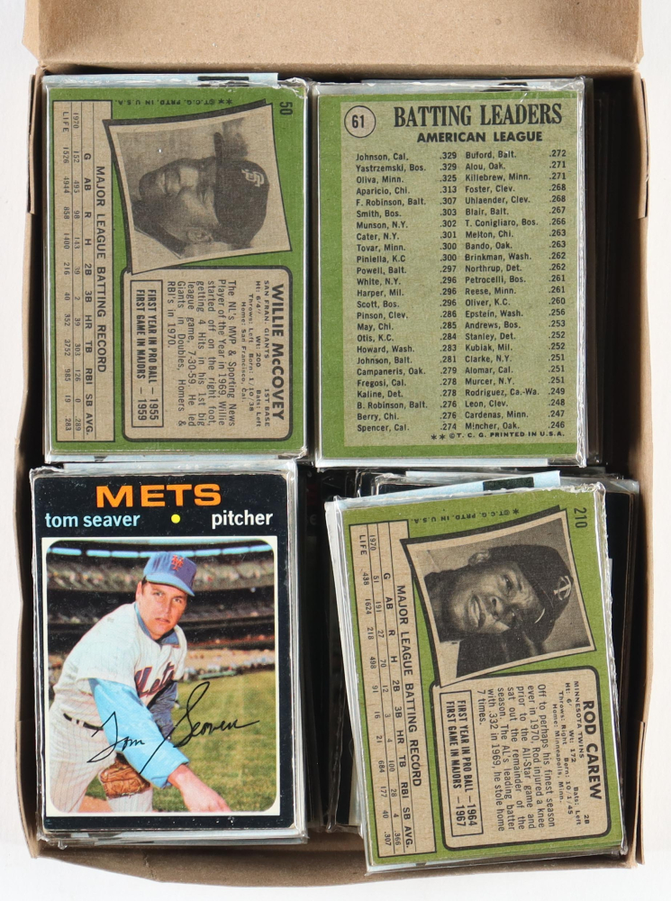 1971 Topps Baseball Card Fun Pack Box with (20) Packs | Pristine Auction
