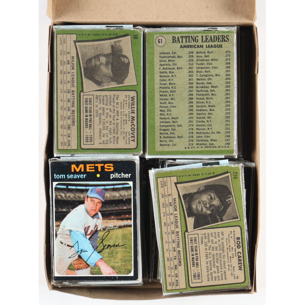 1971 Topps Baseball Card Fun Pack Box with (20) Packs | Pristine Auction