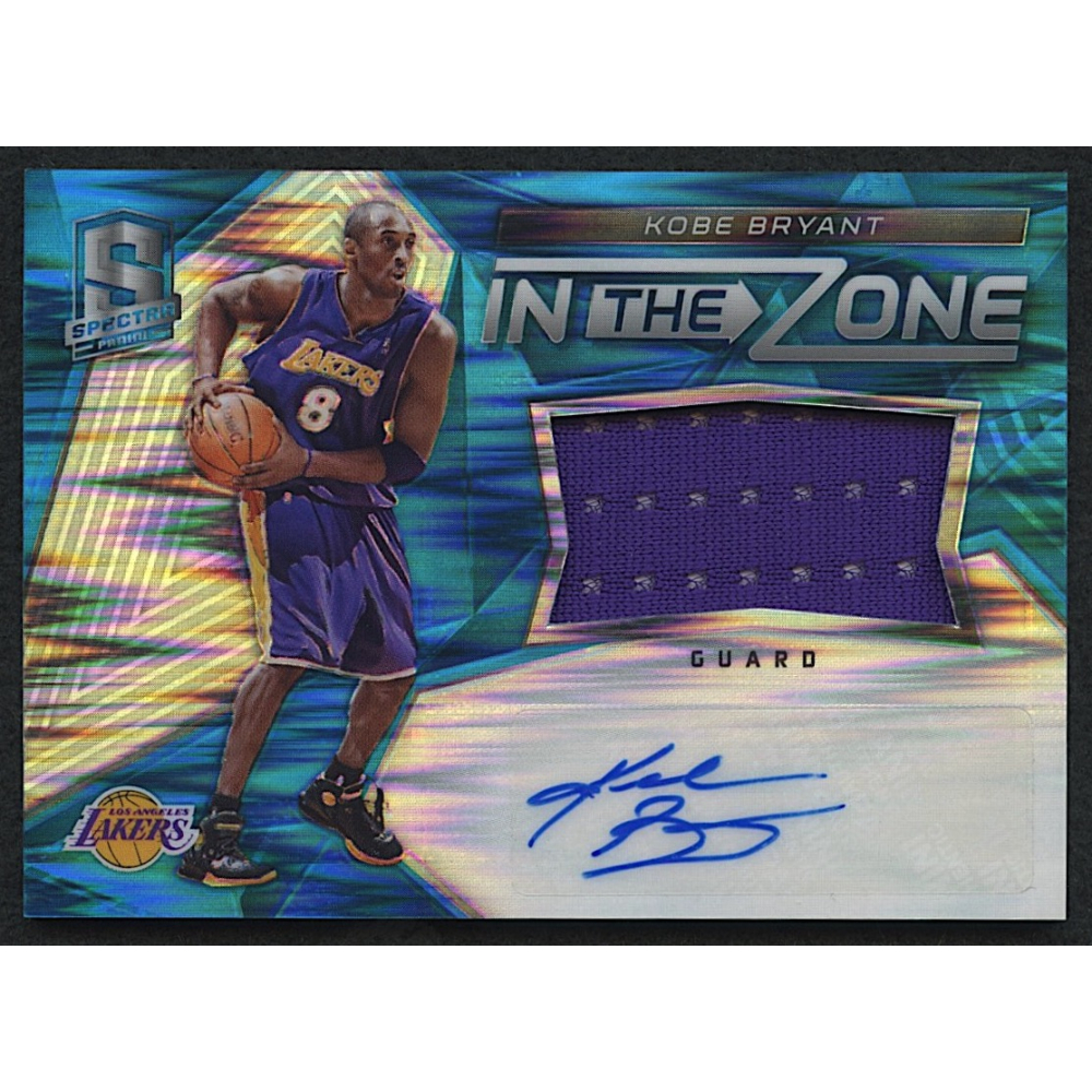 Kobe Bryant 2016-17 Panini Spectra In the Zone Memorabilia Autographs ...