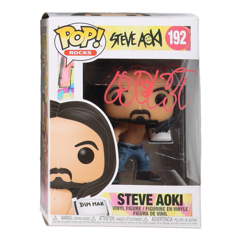Steve Aoki Signed "Steve Aoki" #192 Steve Aoki Funko Pop! Vinyl Figure ...
