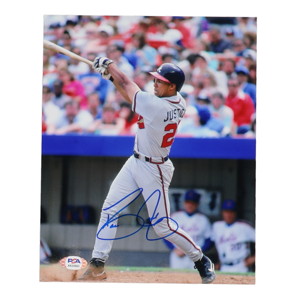 David Justice Signed Braves 8x10 Photo (PSA) | Pristine Auction
