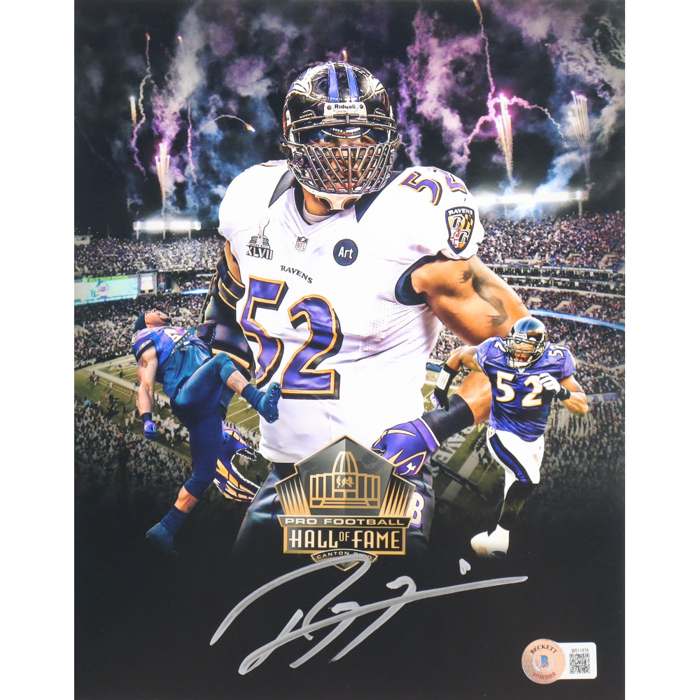 Ray Lewis Signed Ravens 8x10 Photo (Beckett) | Pristine Auction