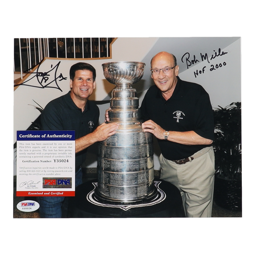Jim Fox & Bob Miller Signed 8x10 Photo Inscribed "HOF 2000" (PSA ...