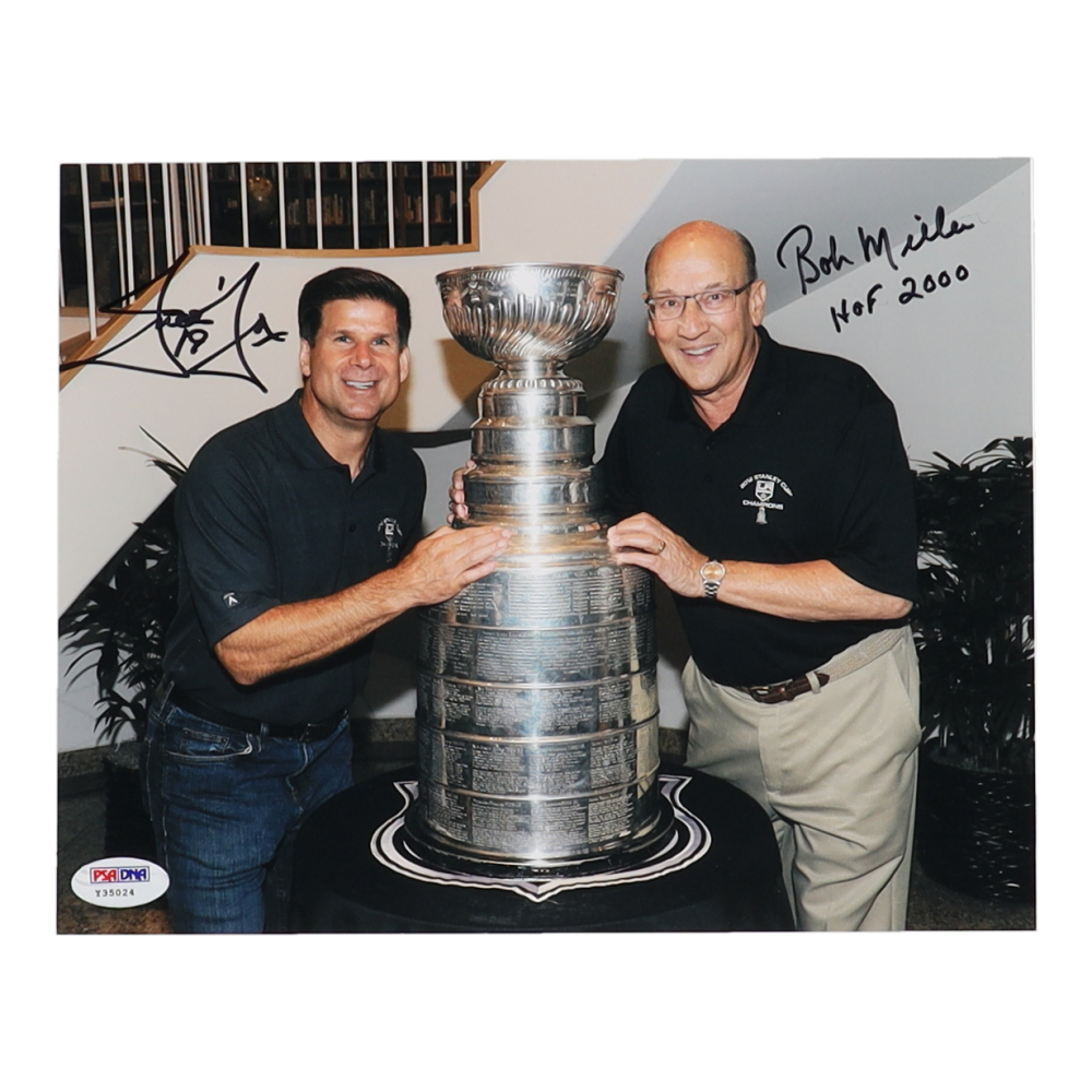 Jim Fox & Bob Miller Signed 8x10 Photo Inscribed "HOF 2000" (PSA ...