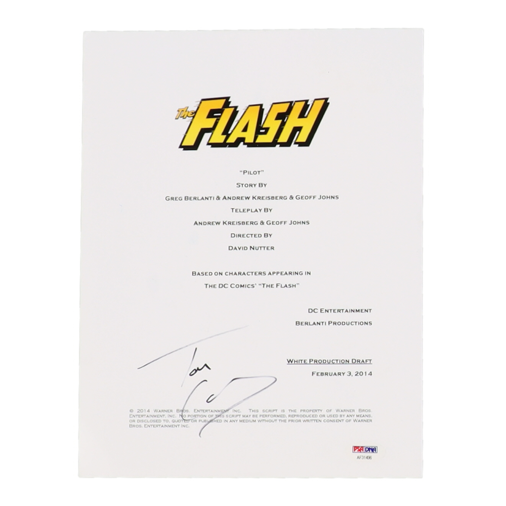 Tom Cavanagh Signed "The Flash" 8x10 TV Pilot Script Cover (PSA ...