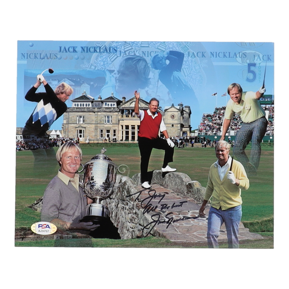 Jack Nicklaus Signed 8x10 Photo Inscribed "All The Best" (PSA ...