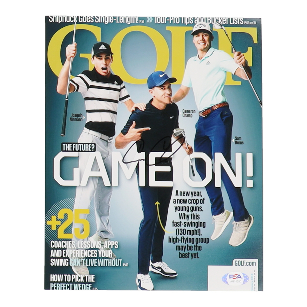 Cameron Champ Signed 8x10 Photo (PSA) | Pristine Auction