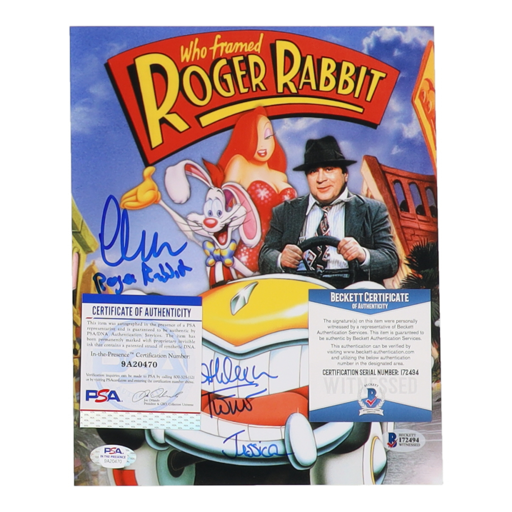 Charles Fleischer & Kathleen Turner Signed "Who Framed Roger Rabbit ...