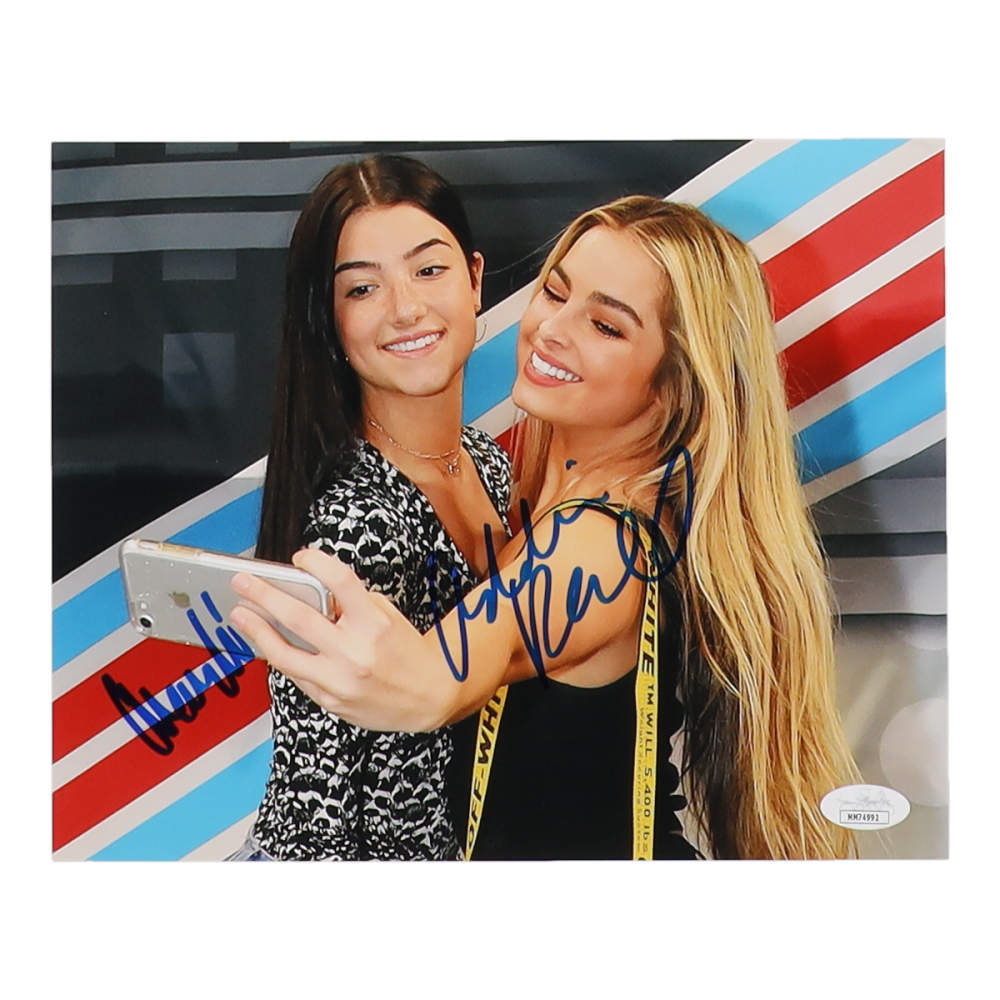 Charli D'Amelio & Addison Rae Signed 8x10 Photo (JSA) | Pristine Auction