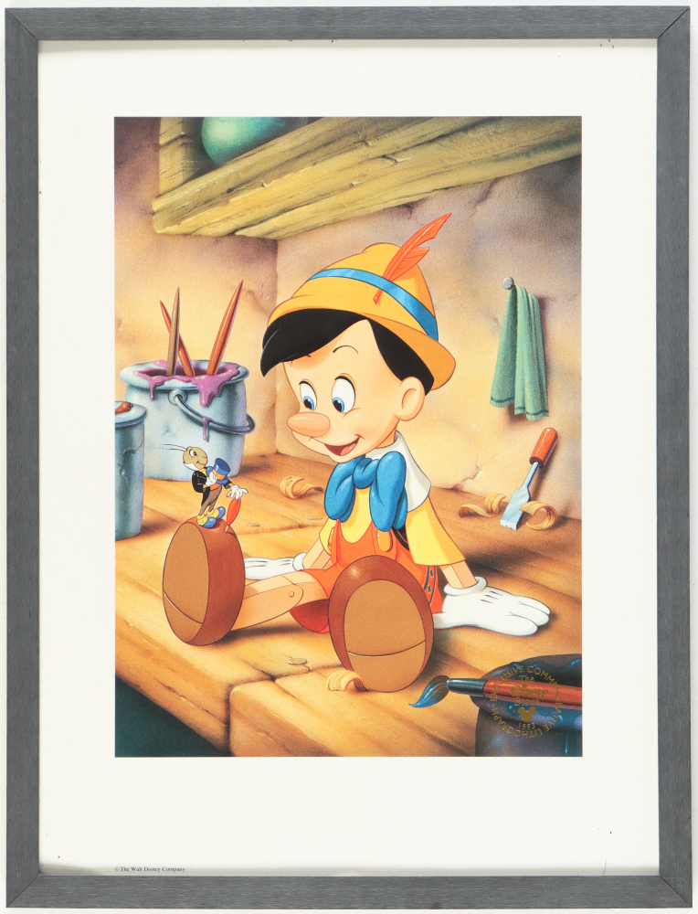 1993 Disney’s "Pinocchio" Exclusive Commemorative 13x17 Custom Matted ...