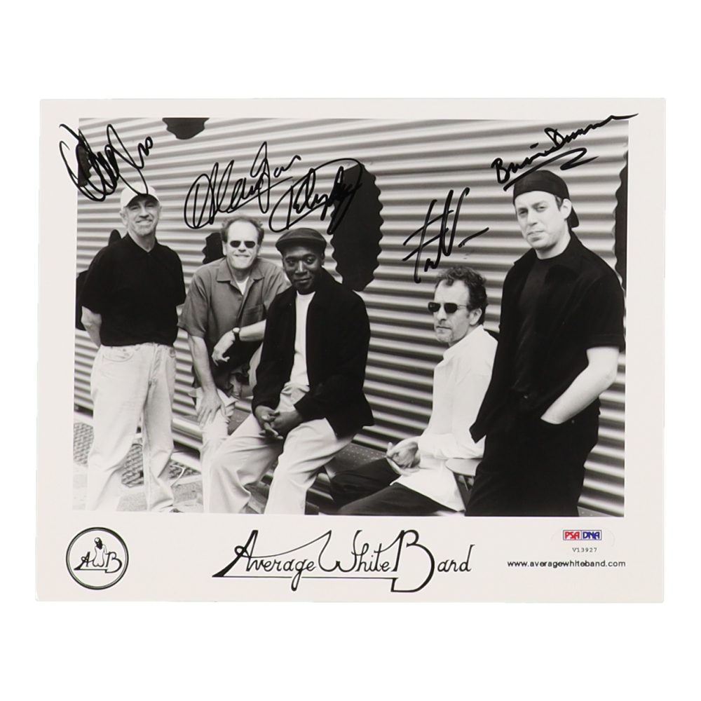 "Average White Band" 8x10 Photo Signed by (5) with Fred Vigdor, Brian ...