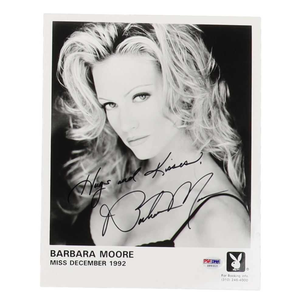 Barbara Moore Signed Playboy 8x10 Photo Inscribed "Hugs and Kisses ...