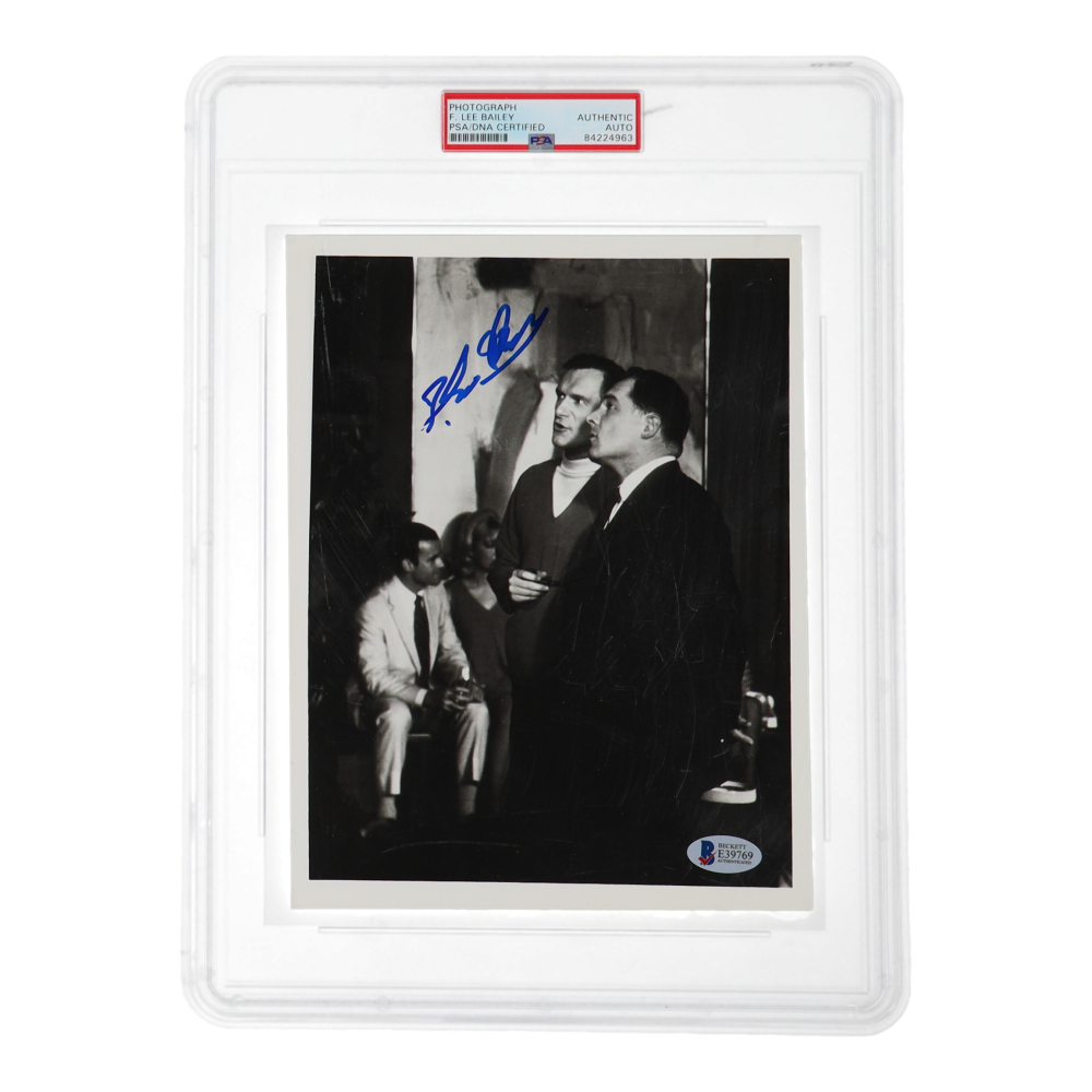 F. Lee Bailey Signed Encapsulated Photo (PSA & Beckett) | Pristine Auction