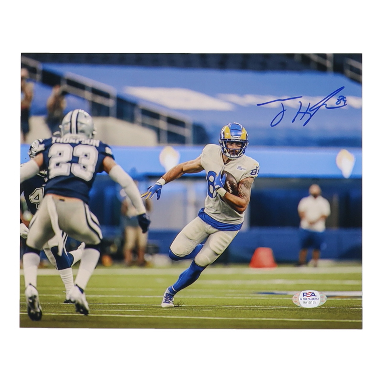 Tyler Higbee Signed Rams 8x10 Photo (PSA) | Pristine Auction