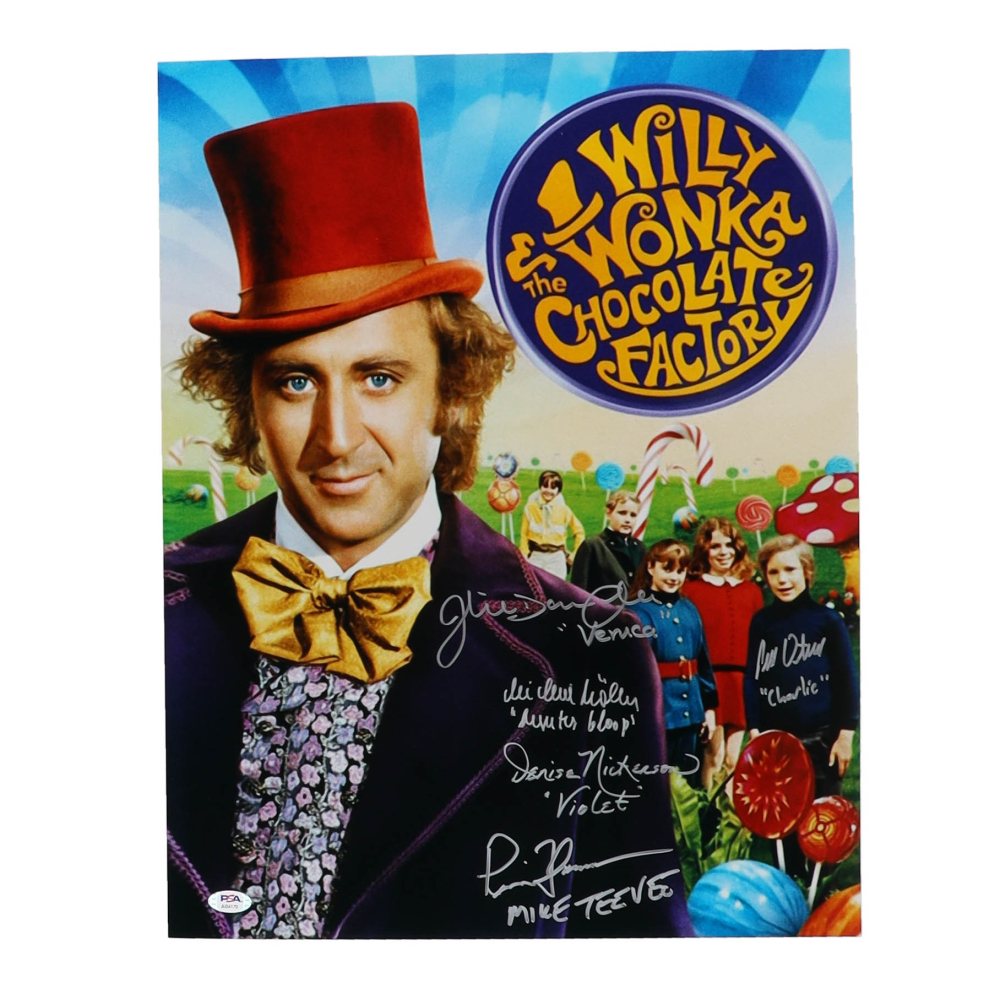 "Willy Wonka and the Chocolate Factory" 16x20 Photo Signed by (5) with ...