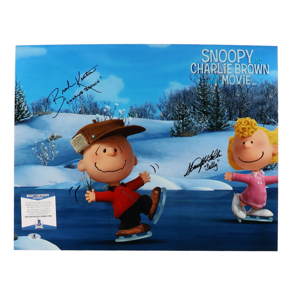 Brad Kesten & Angela Lee Sloan Signed "Peanuts" 16x20 Photo Inscribed ...