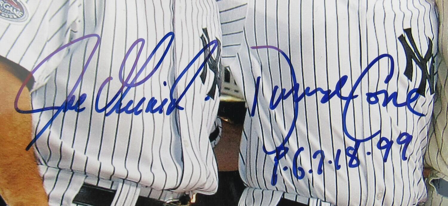 Yankees Perfect Game 16x20 Photo Signed By (6) with Yogi Berra, David ...