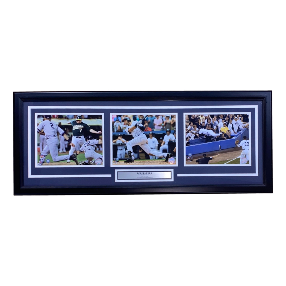 Derek Jeter New York Yankees Custom Framed Photo Display | Pristine Auction