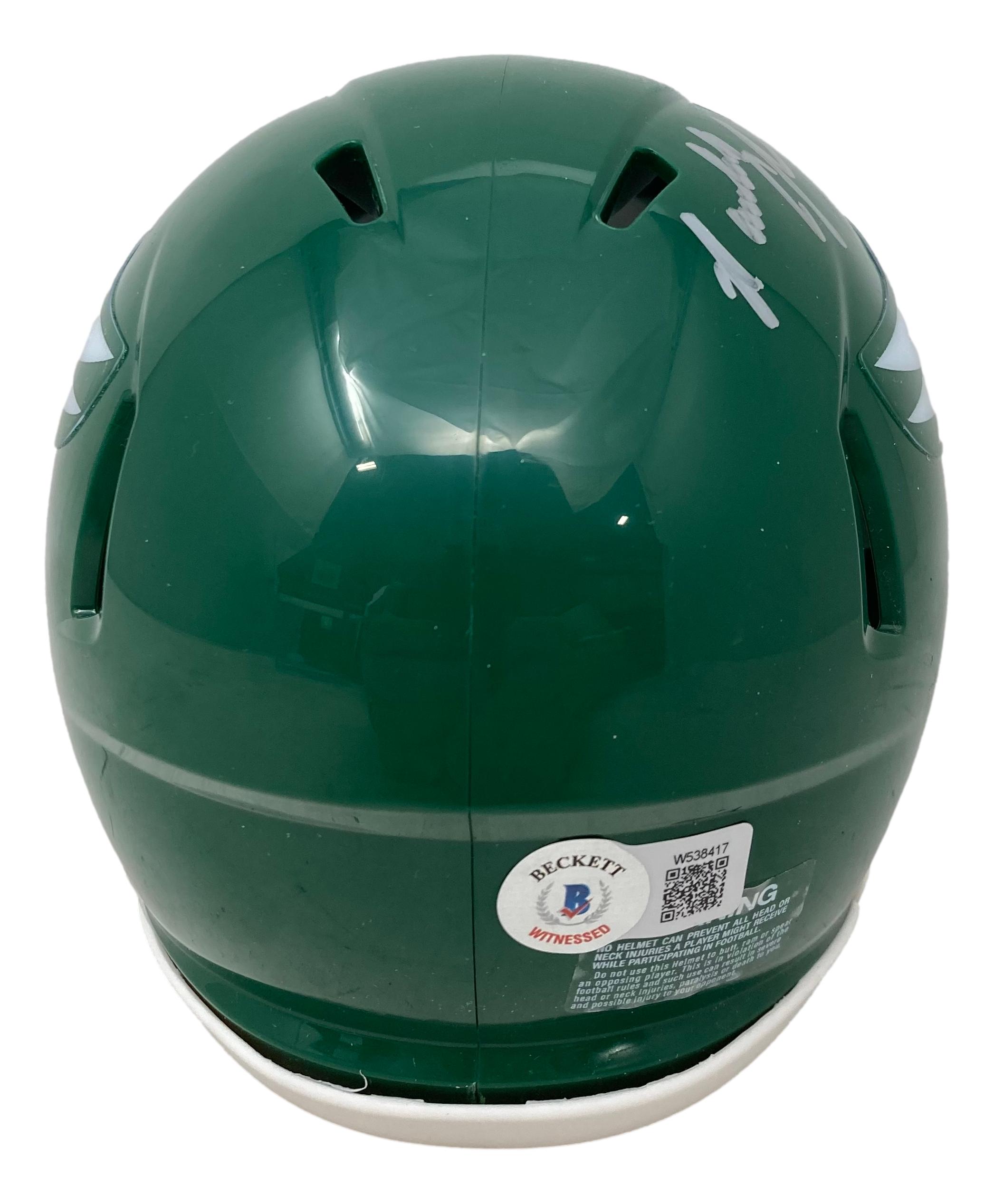 Randall Cunningham Signed Eagles Throwback Speed Mini Helmet (Beckett) | Pristine Auction
