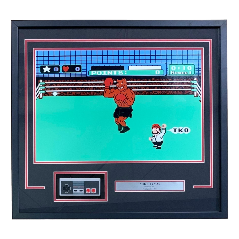 Mike Tyson "Punch-Out!!!" Custom Framed Photo Display with Nintendo ...