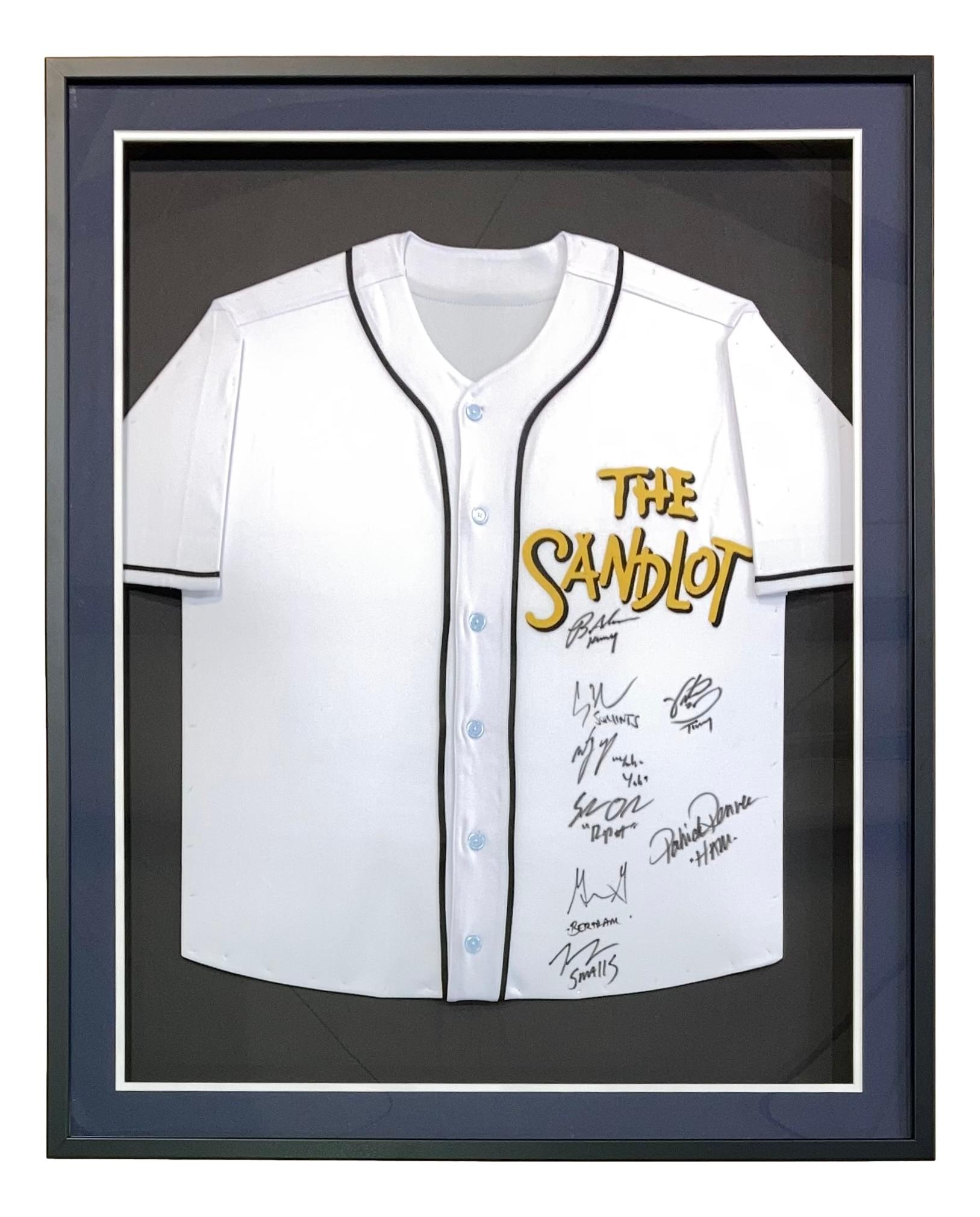 The Sandlot Custom Framed Jersey Cast-Signed By (8) with Brandon Adams ...