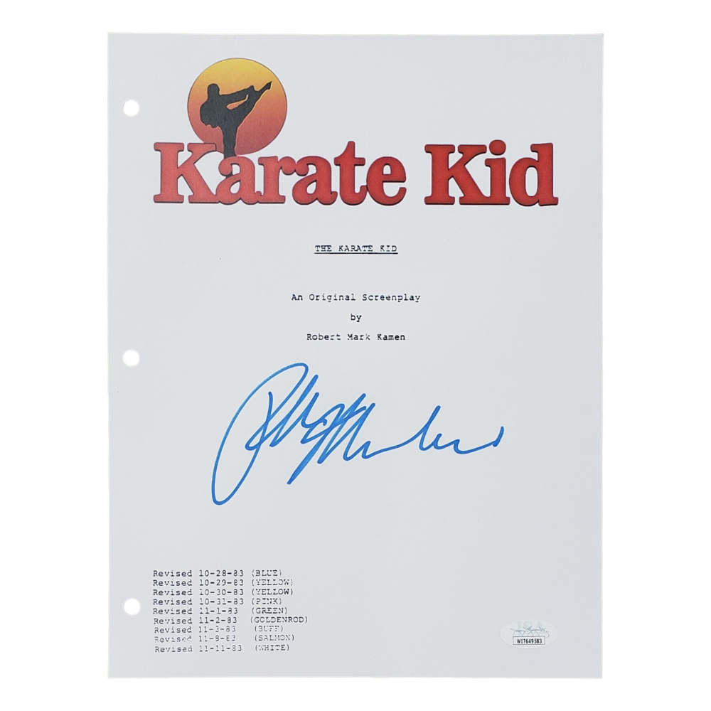 Ralph Macchio Signed "The Karate Kid" Movie Script (JSA) | Pristine Auction