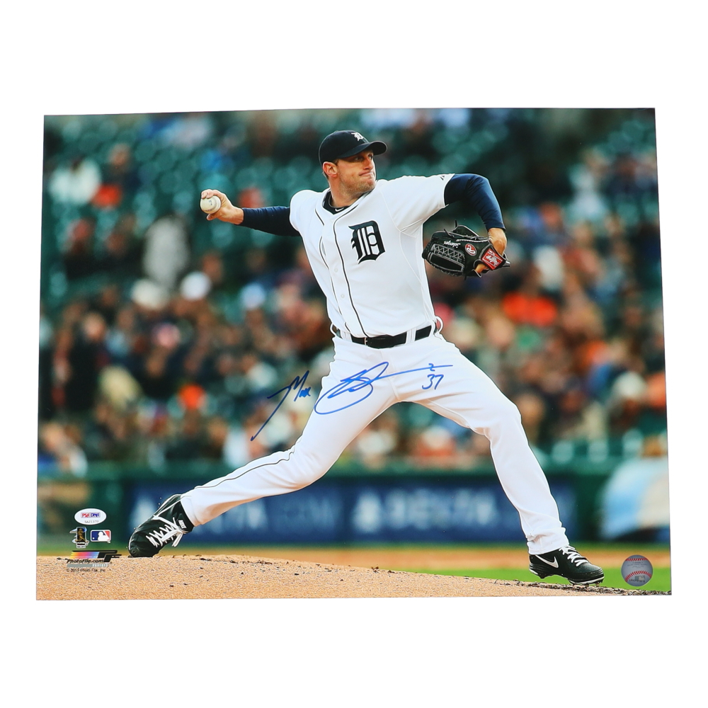Max Scherzer Signed Tigers 16x20 Photo (PSA) | Pristine Auction