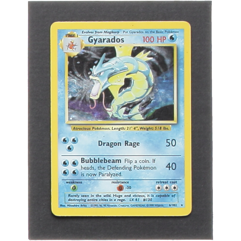 Gyarados 1999 Pokemon Base Unlimited #6 Holo | Pristine Auction