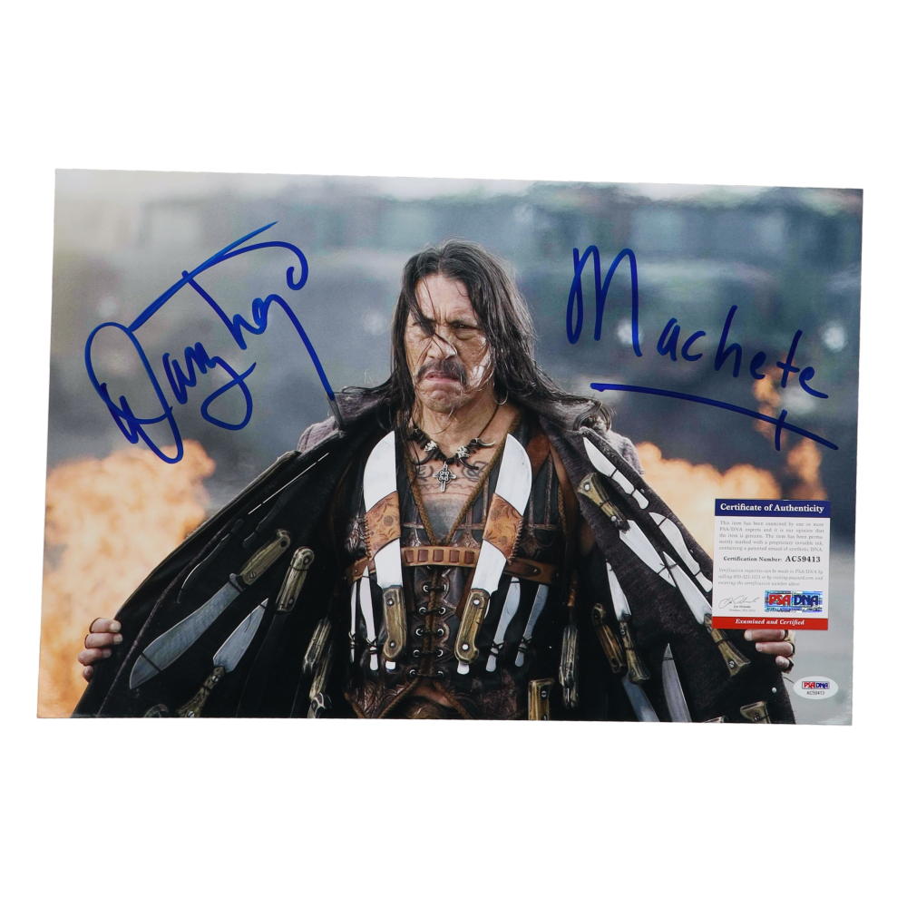 Danny Trejo Signed "Machete" 11x17 Photo Inscribed "Machete" (PSA ...